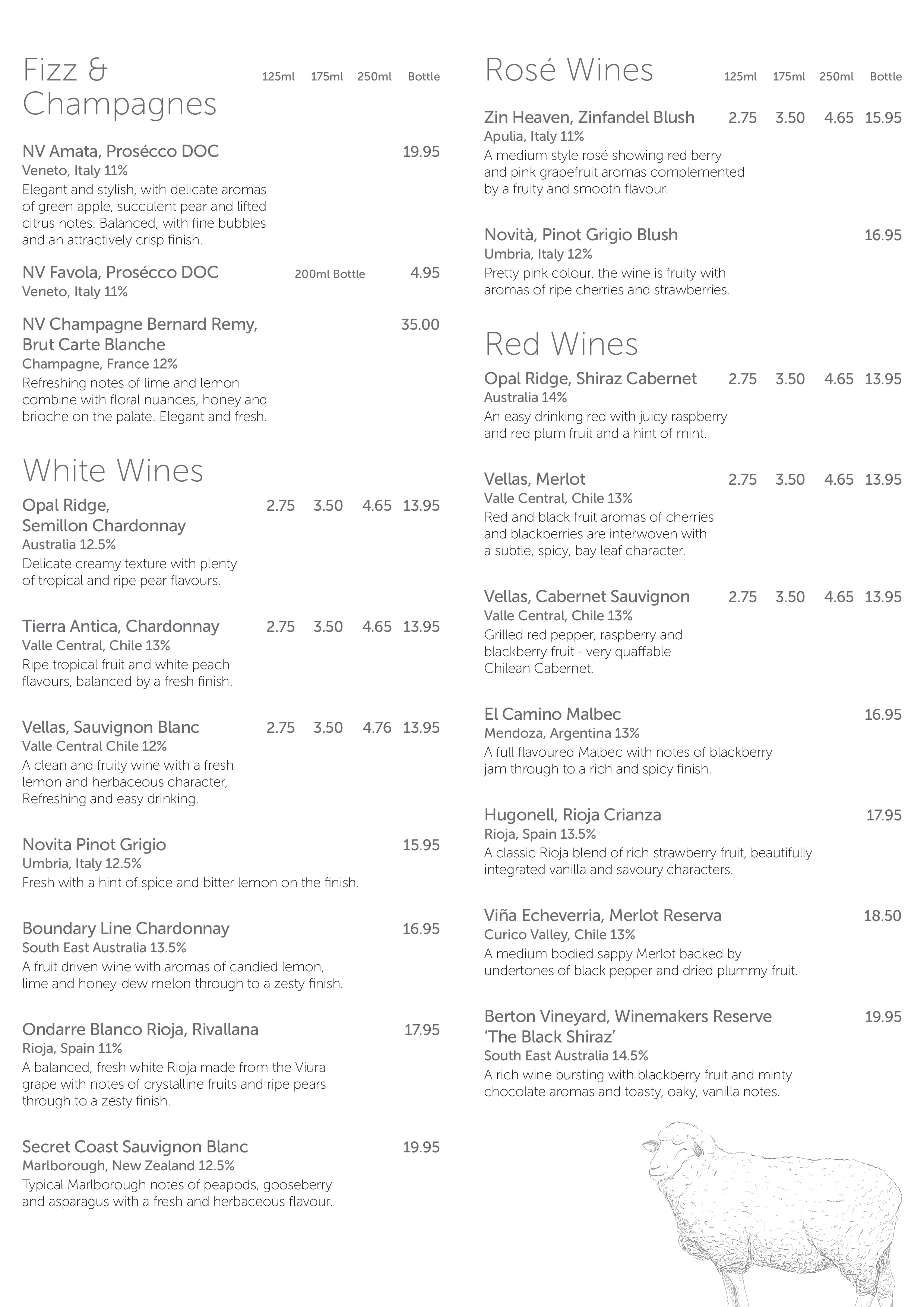 Menus - Fleece Farsley