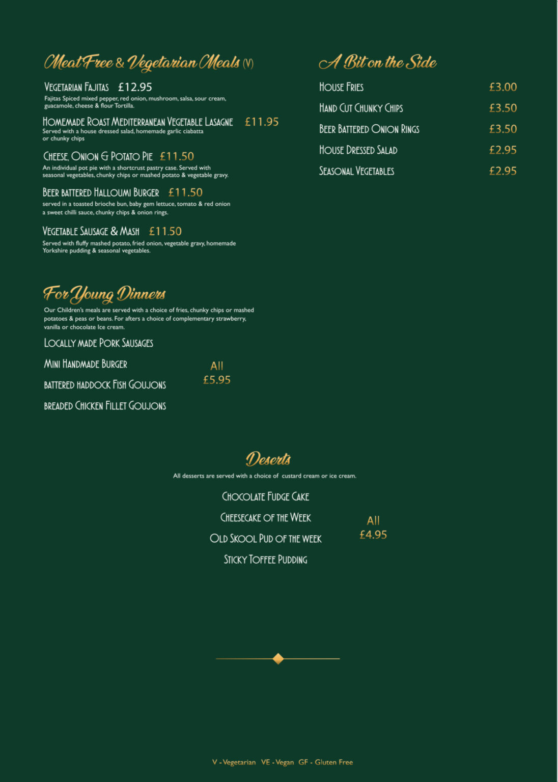 Menus - Fleece Farsley